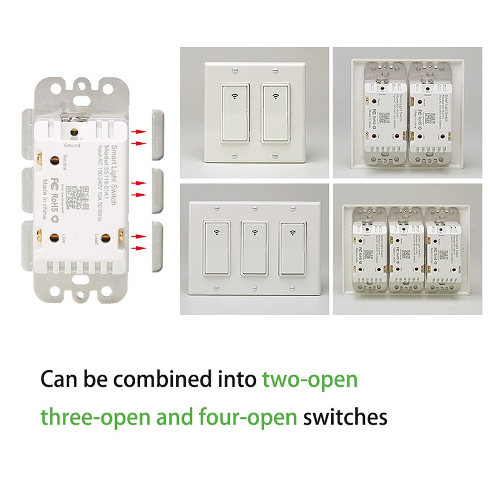 Smart WiFi Wall Light Switch Timer 1 Gang for Alex... – Vicedeal Smart WiFi Wall Light Switch Timer 1 Gang for Alex... – Vicedeal