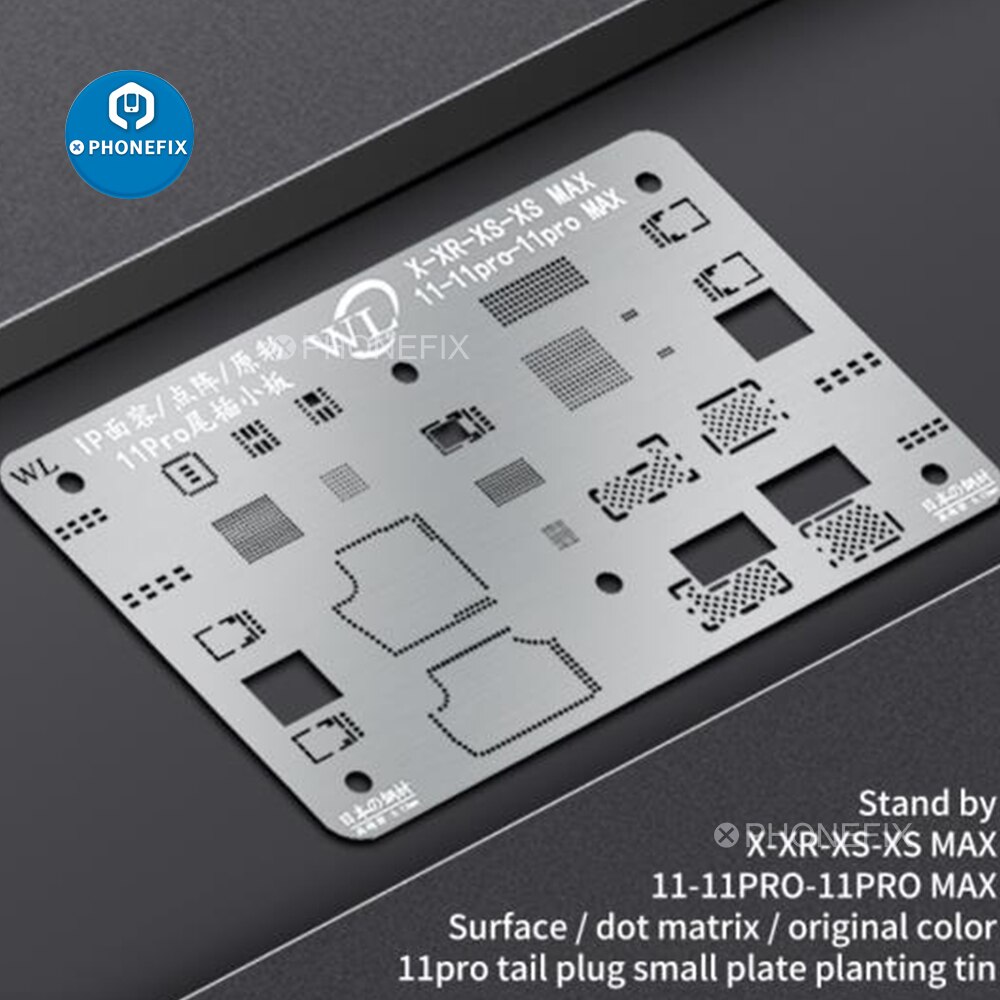 Wl Reballing Stencil Tin Platform Voor Iphone X-11... – Grandado