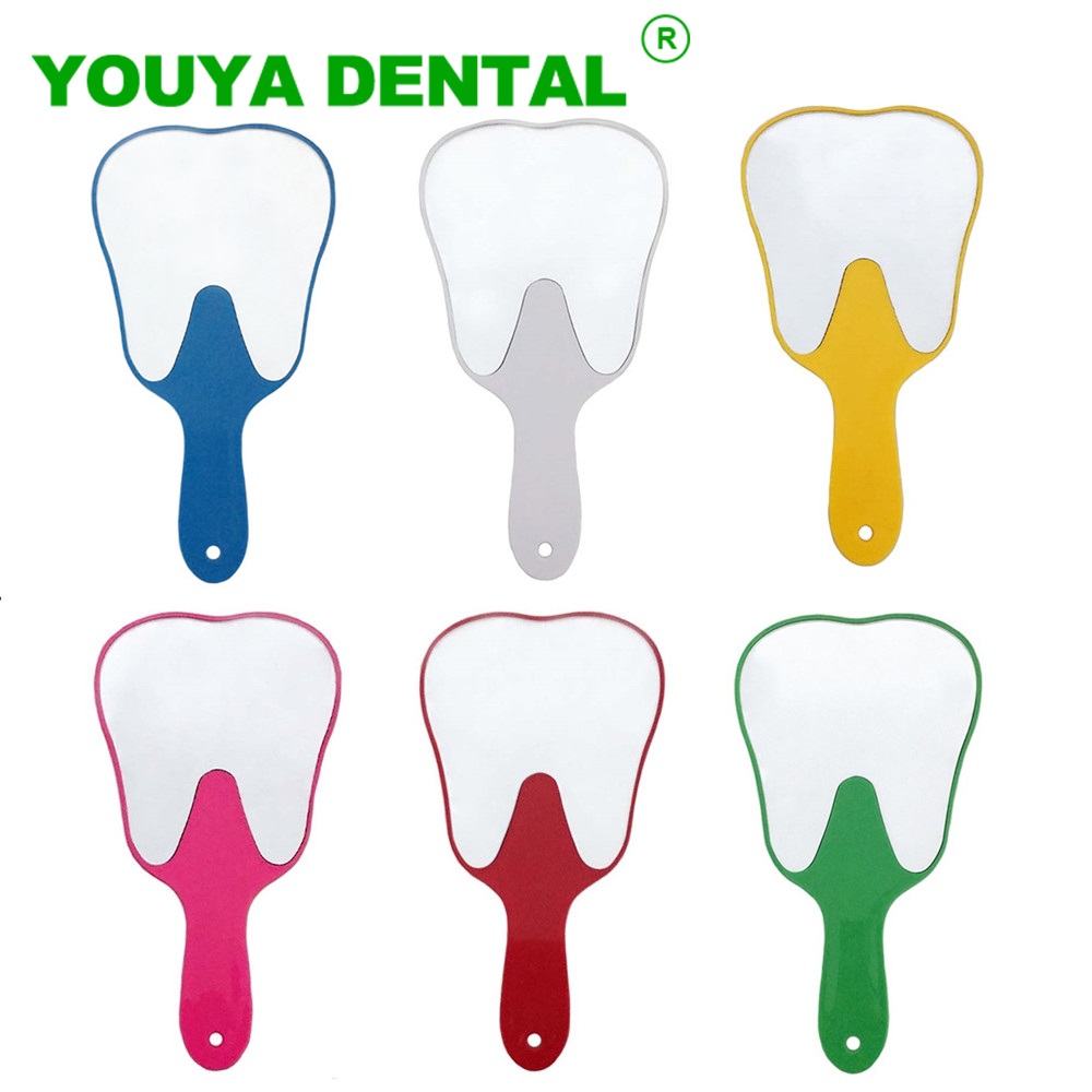 1PC Dental Mouth Mirror Tooth Shaped Mirror Handhe... – Grandado