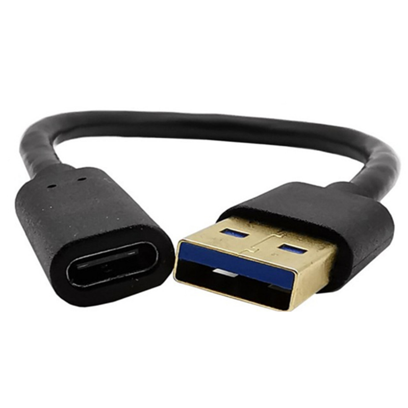 Gold-plated USB 3.0 A to USB-C female adapter cabl... – Grandado