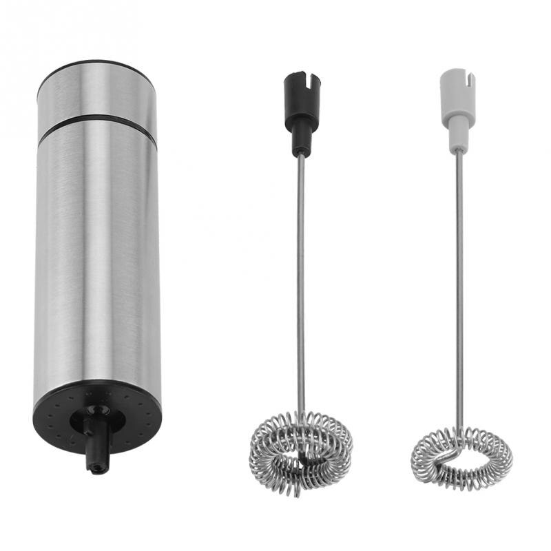 Electric Milk Frother 2 Whisk Hand Milk Foamer Kit... – Grandado