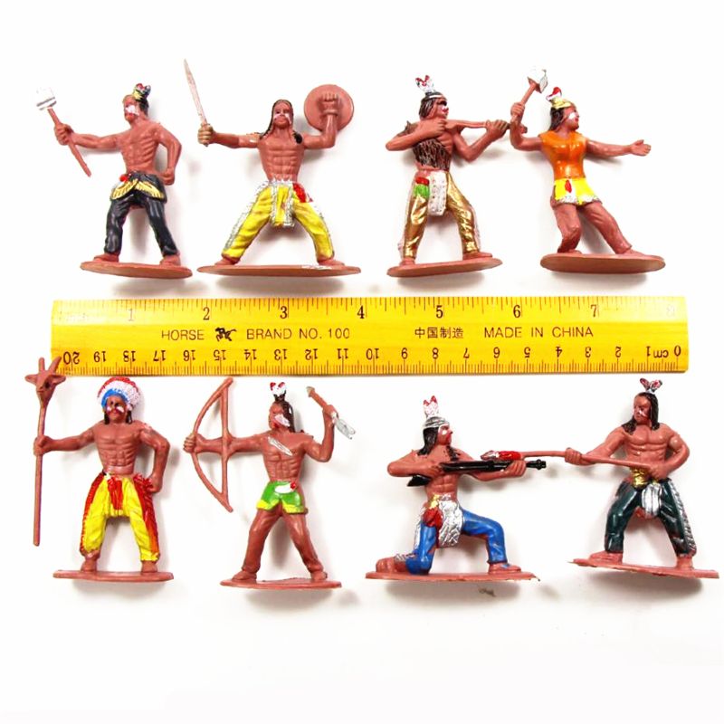 13pcs/Set Native Plastic Indian Tribes Model Ameri... – Grandado
