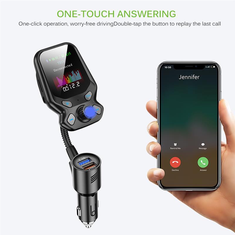 Fm-zender Auto MP3 Speler Snel Opladen 3.0 Lcd Blu... – Grandado