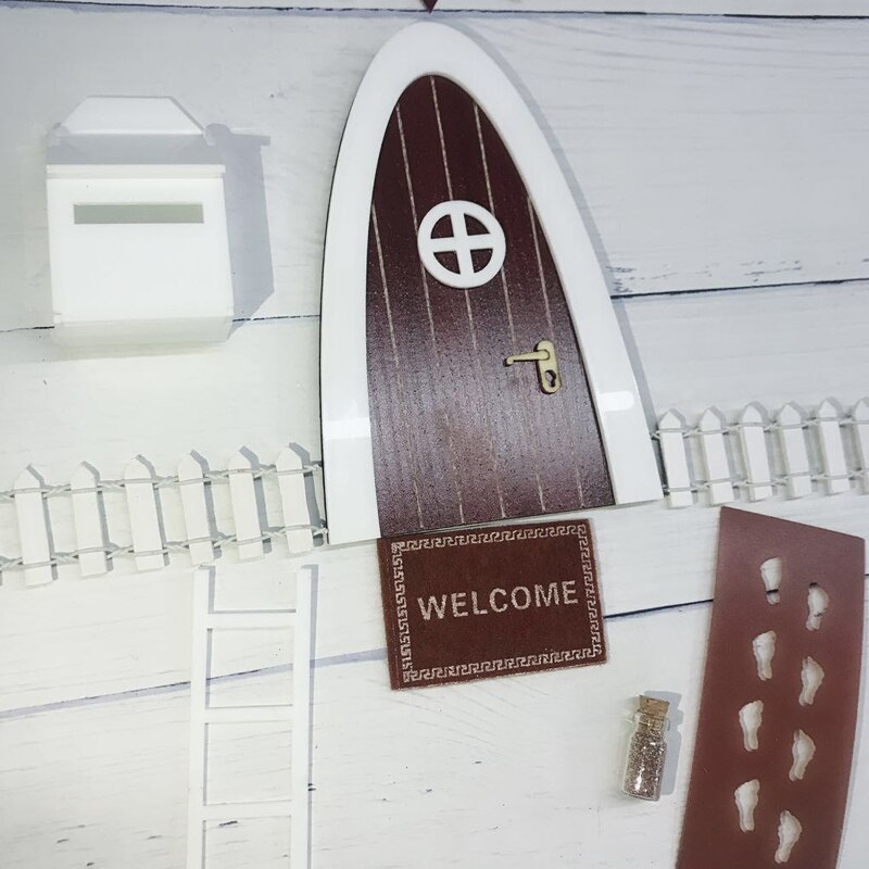 Hand Made Baby blue Fairy door great for girls roo... – Grandado