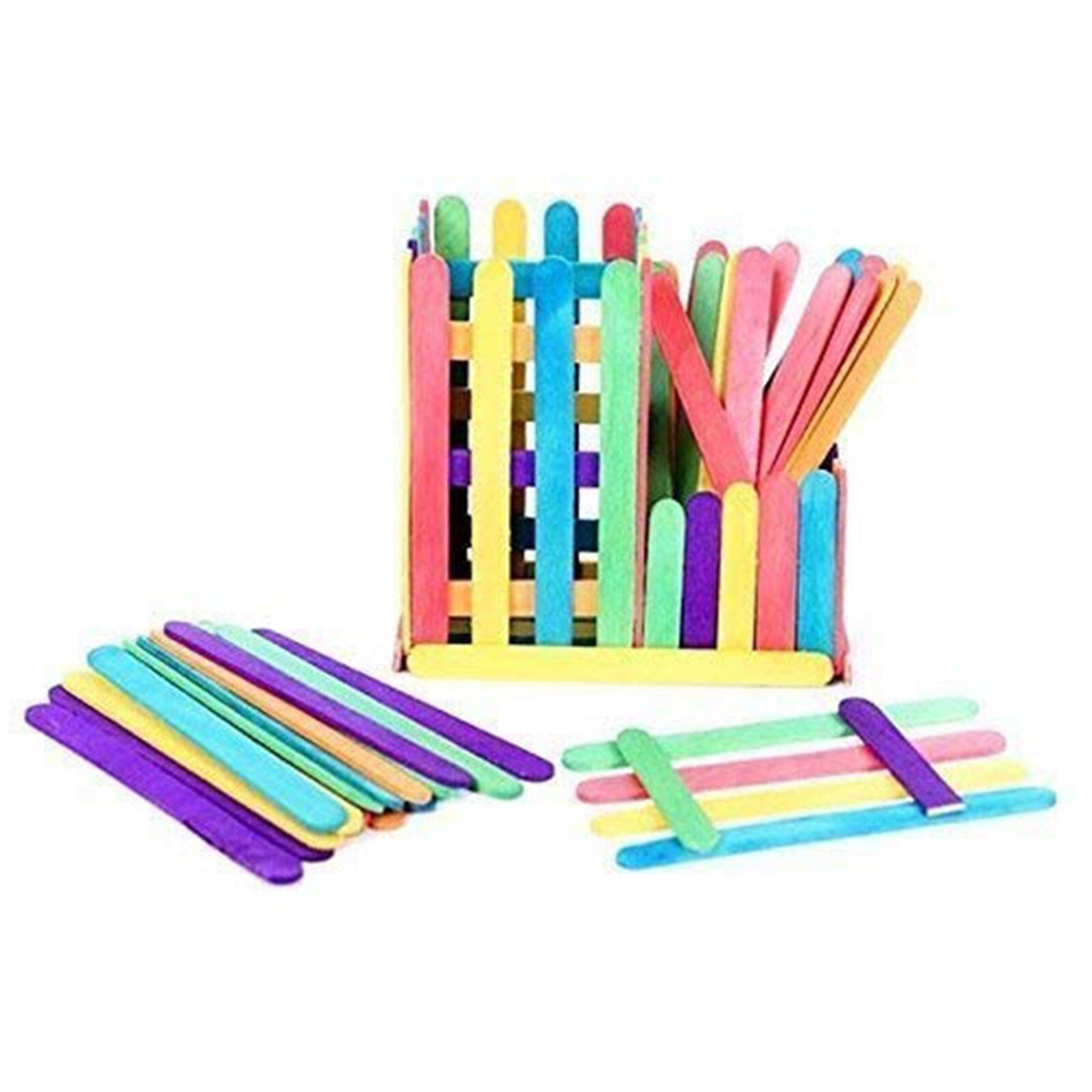 #29 Colorful Popsicle Sticks For Crafts Large Colo... – Grandado