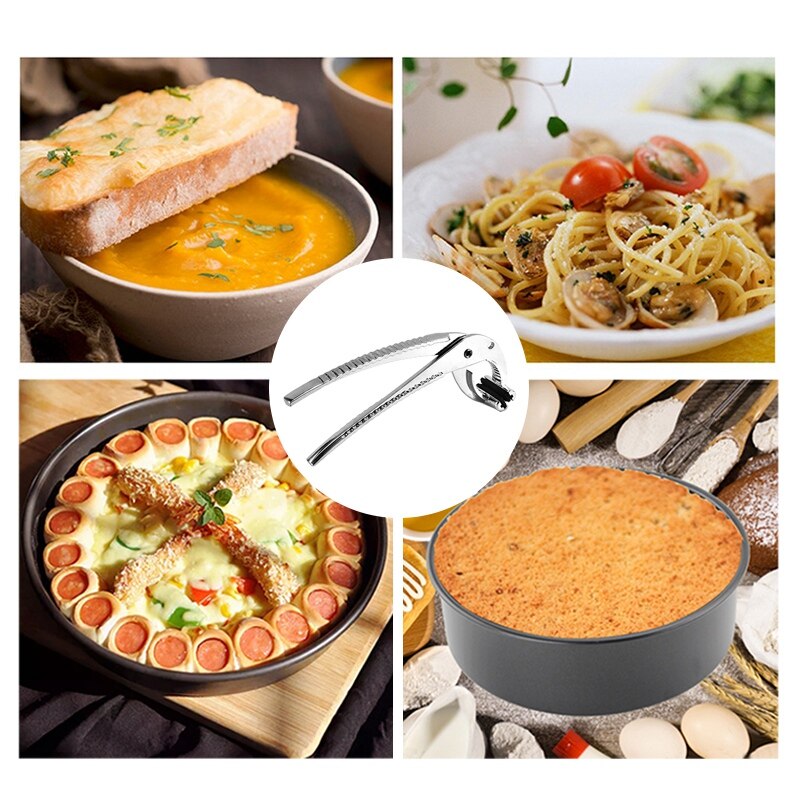 Stainless Steel Kitchen Tongs Pizza Pan Gripper Ba... – Grandado