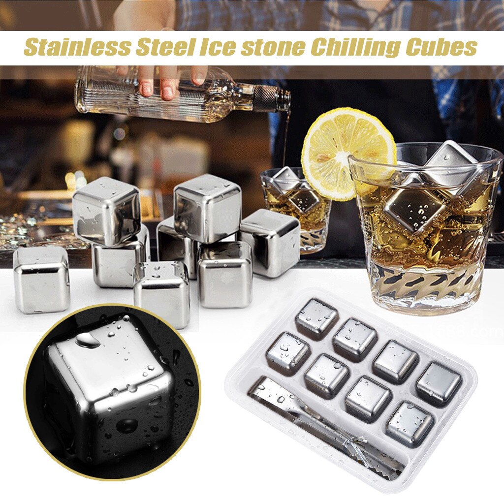 Whiskey Ice Cube Ice Wijn Kubus Herbruikbare 304 R... – Grandado