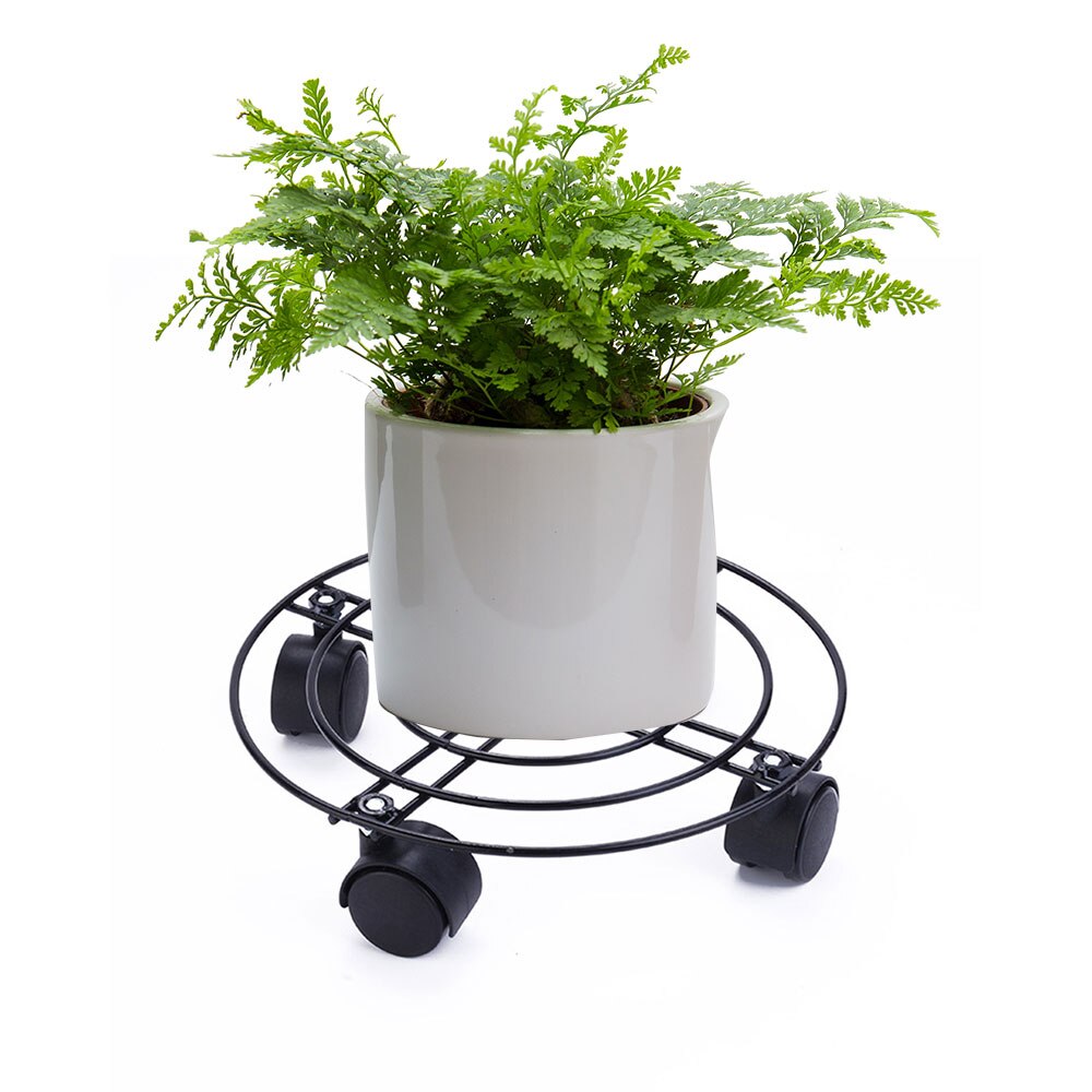 Black Metal Hollow Pot Mover Beweegbare Pot Beugel... – Grandado