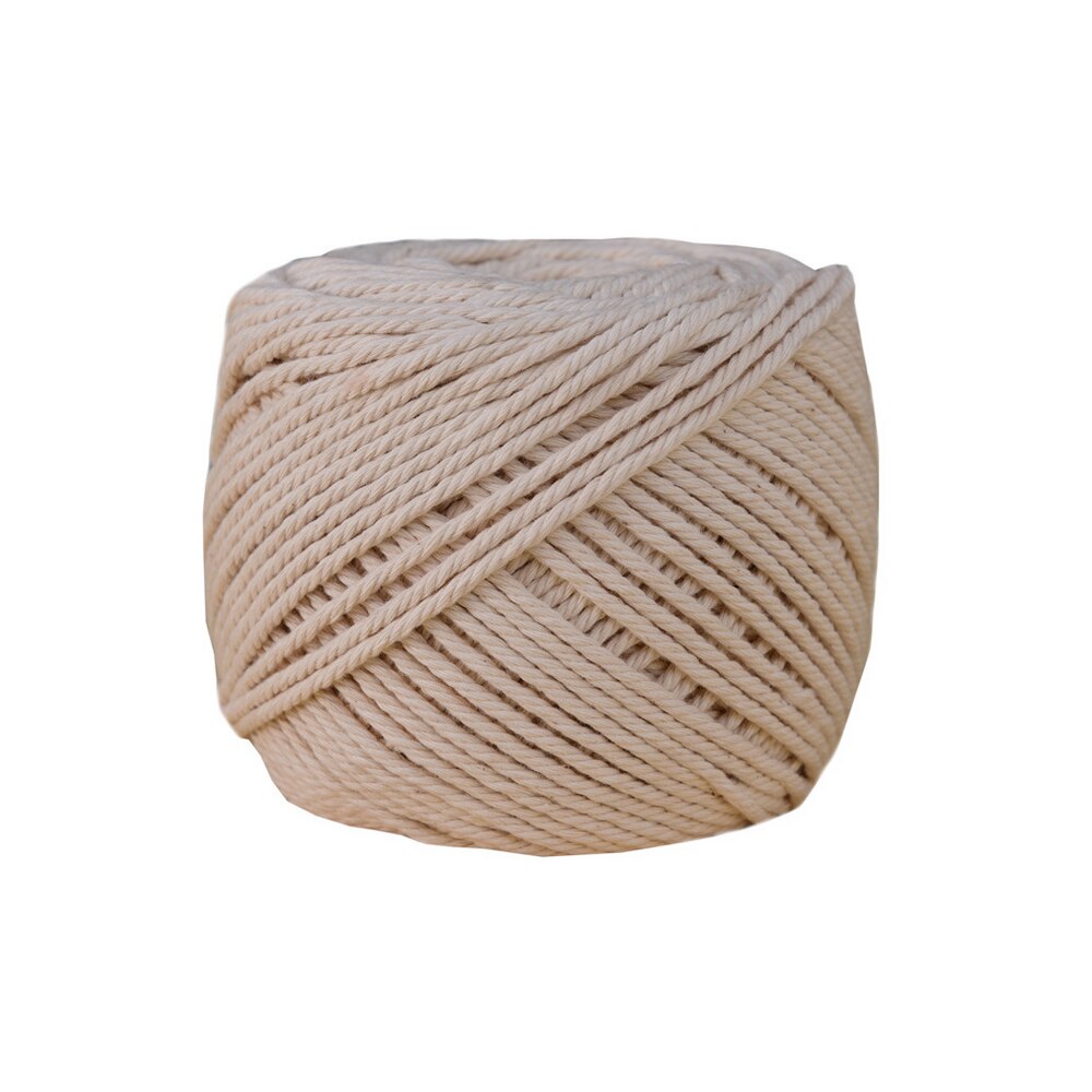 5mm Macrame Rope Natural Beige Cotton Twisted Cord... – Grandado