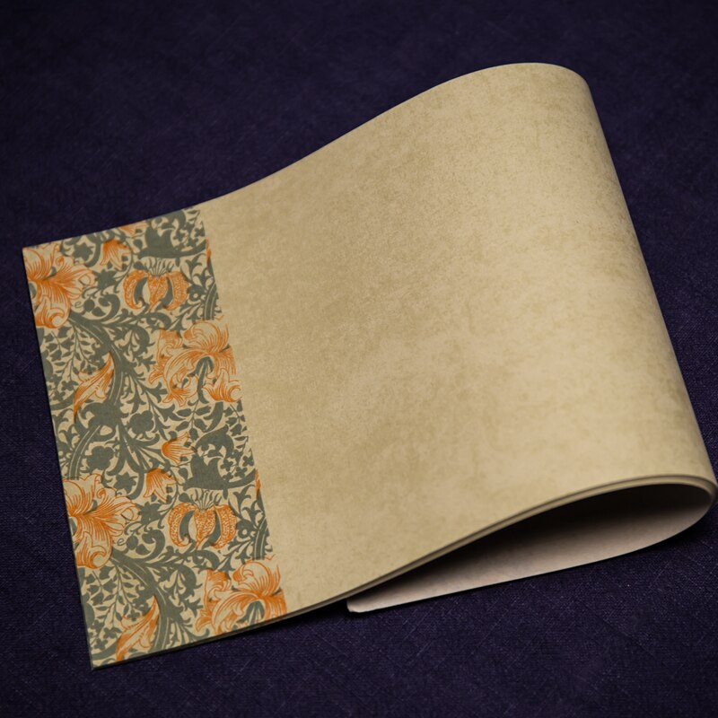 Retro Batik Xuan Paper Letterhead with Flower Patt... – Grandado