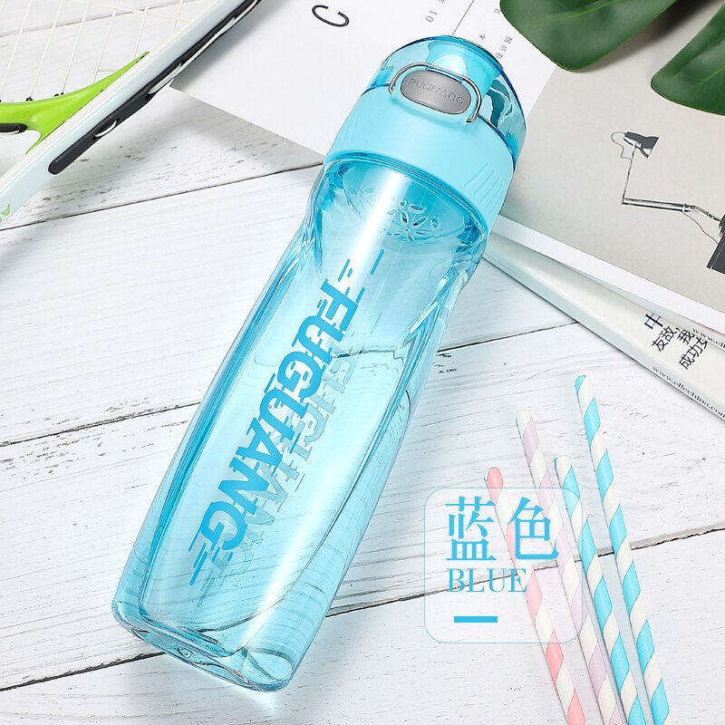Crystal Plastic Water Bottle Glass Straw Tea Chill... – Vicedeal