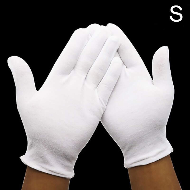 Reusable White Cotton Work Gloves Handling Film SP... – Grandado