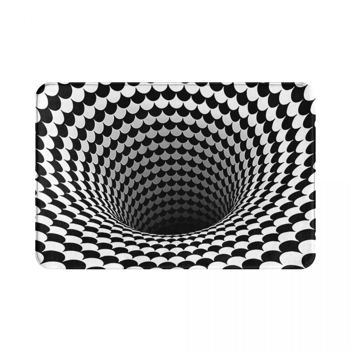 Optical Illusion Black Hole Vortex Carpet Flannel ... – Vicedeal