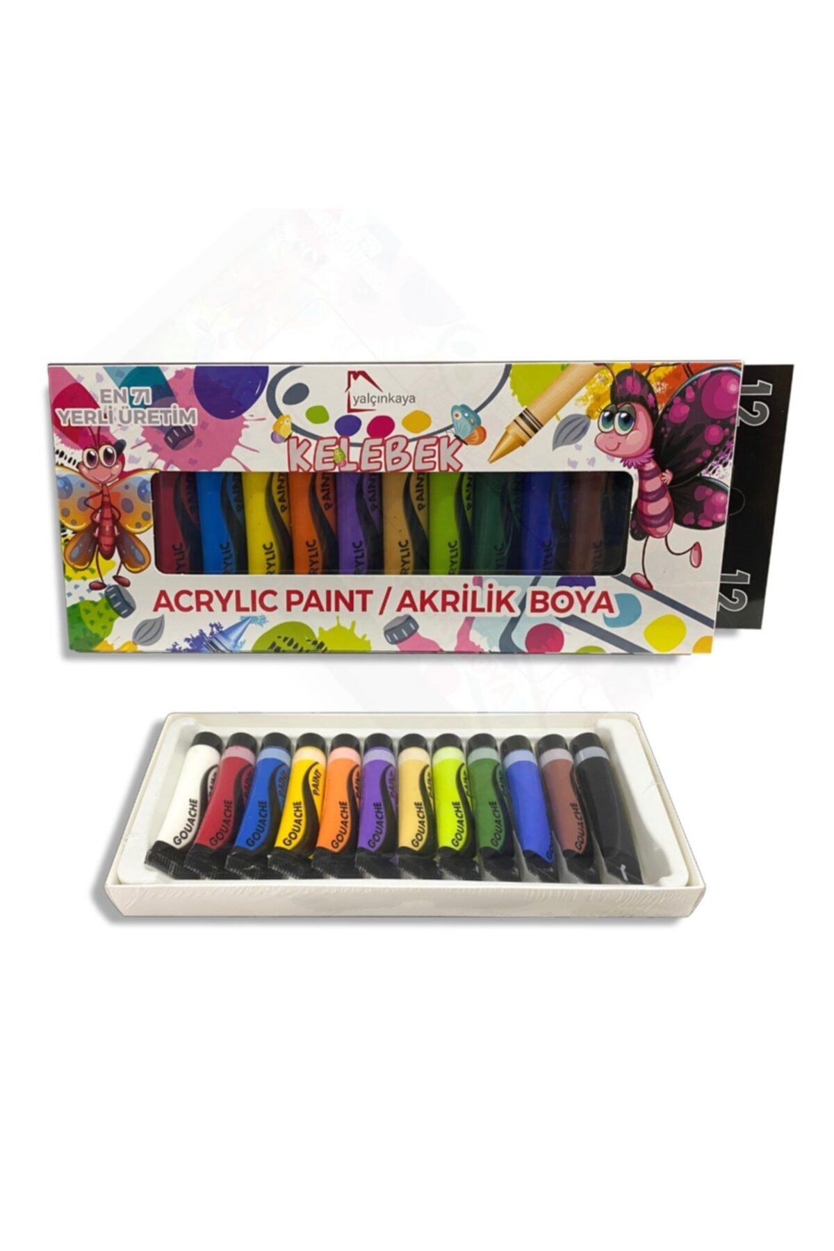 Vlinder Acryl Verf Set 12 Pcs Buis Verf Set Schild... – Vicedeal