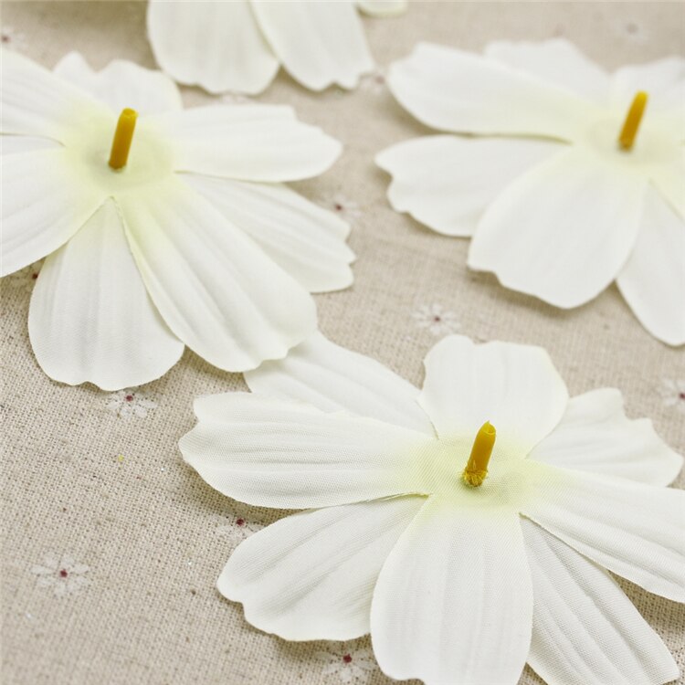 9 cm 5 stücke Weiß Kosmos Künstliche Blumen, DIY F... – Grandado