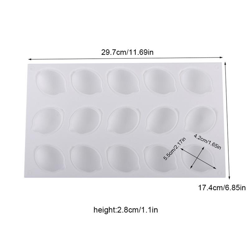 Lemon Shape Silicone Mold 15-Cavity DIY Cake Mold ... – Grandado
