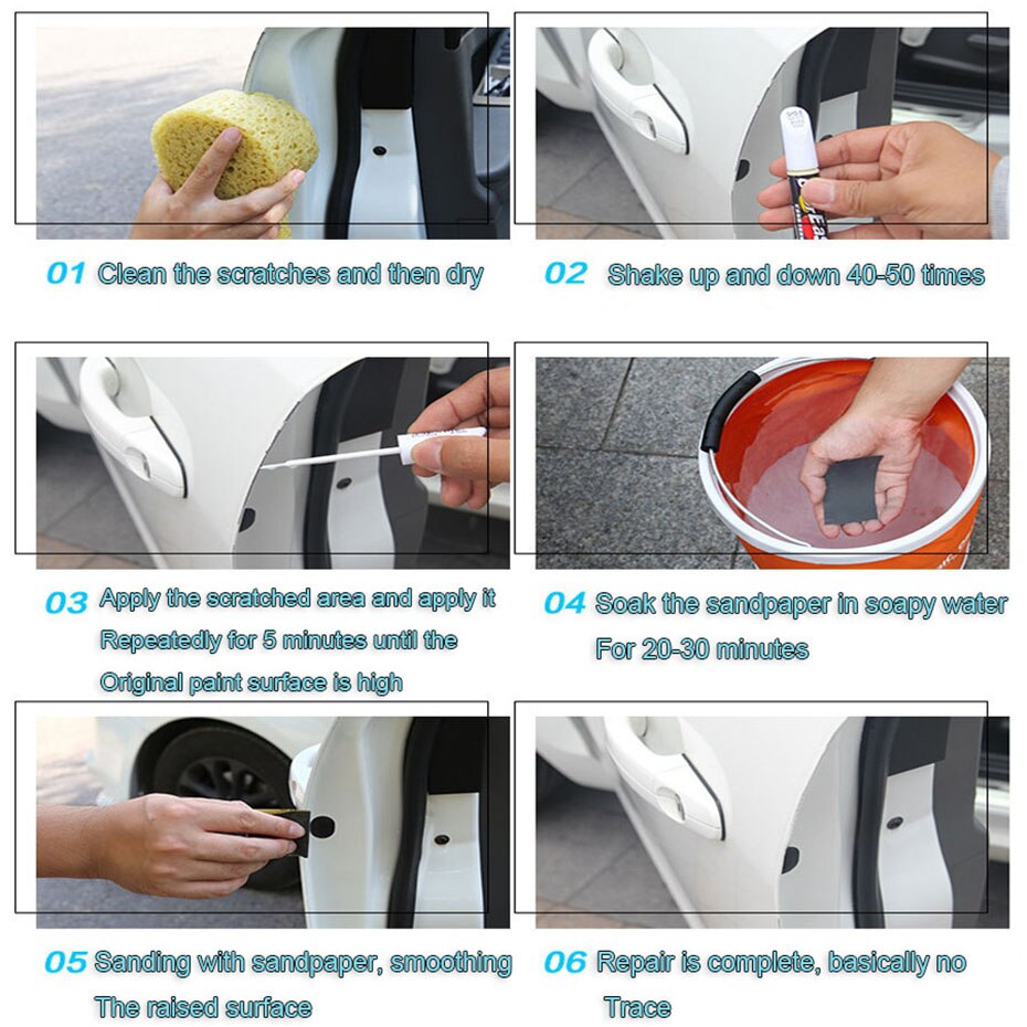 4 Kleuren Auto Kras Reparatie Auto Verf Pen Profes... – Grandado