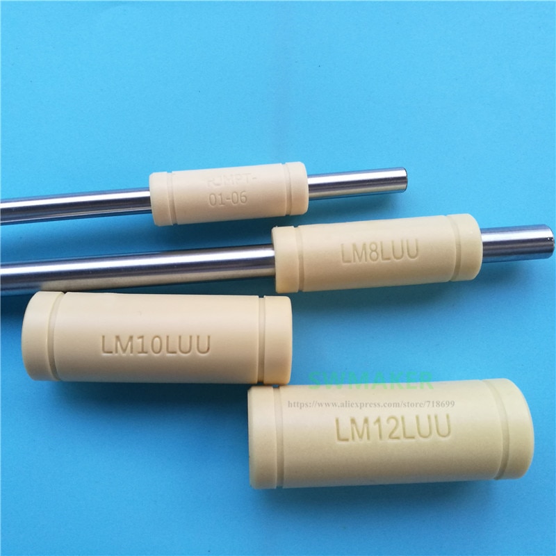 4pcs LM6LUU LM8LUU Solid Polymer LM10LUU LM12LUU L... – Vicedeal