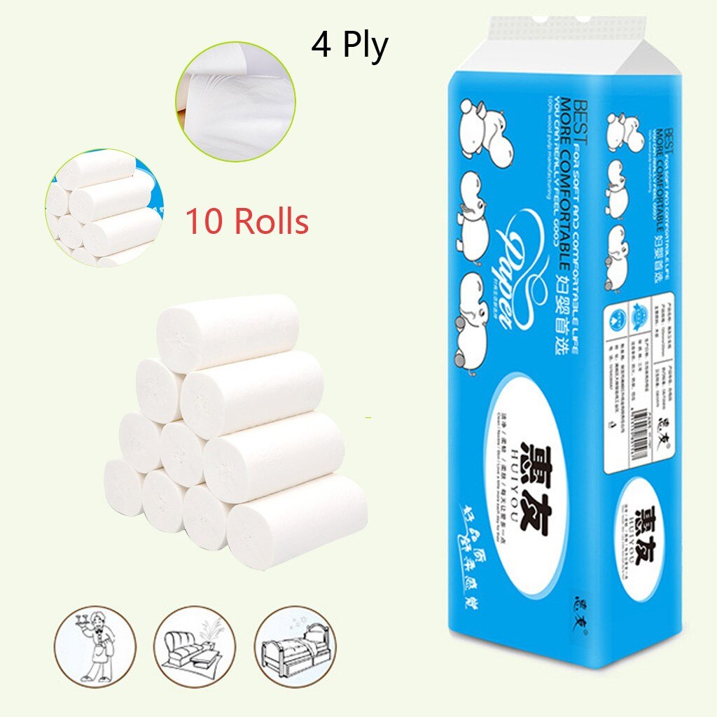 10 Roll Hygienic Roll Paper Affordable Coreless Pa... – Grandado