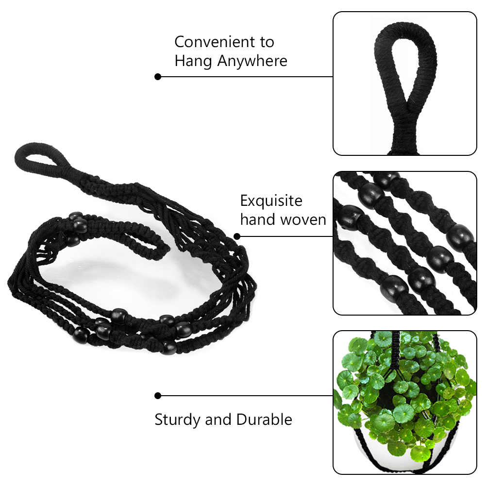 Hanging Plant Handmade ceiling Macrame Plant Hange... – Grandado