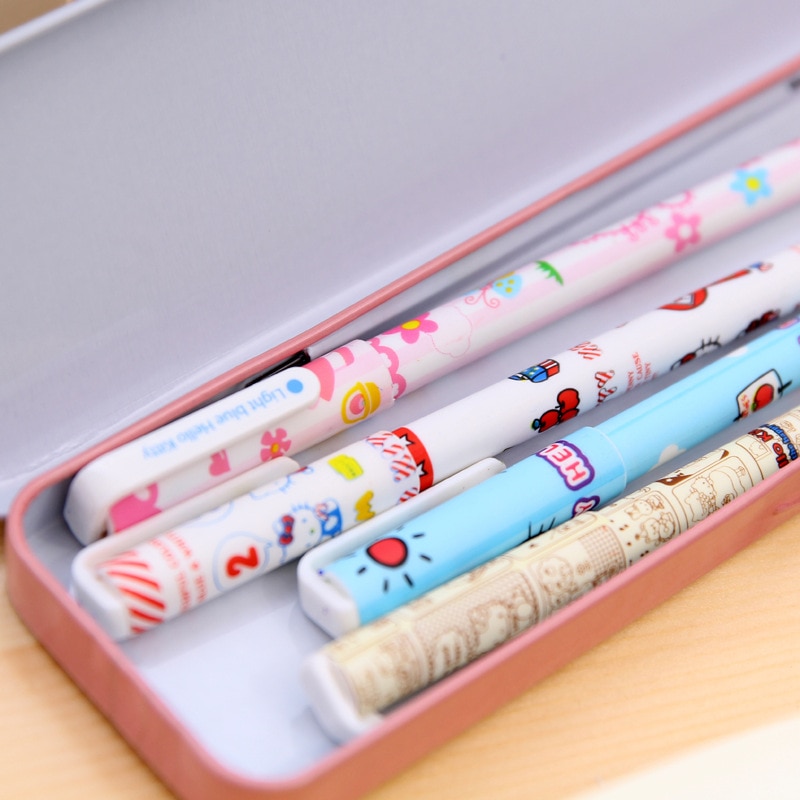 Cartoon Bear Metal Pencil Case Durable Portable Me... – Grandado