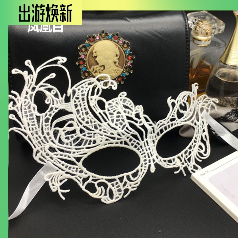 Halloween masquerade lace veil half face female se... – Vicedeal