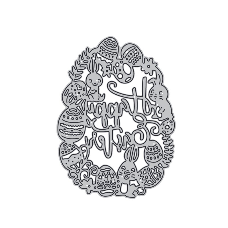 GG0877 Happy Easter Metal Cutting Dies Bunny Eggs ... – Grandado