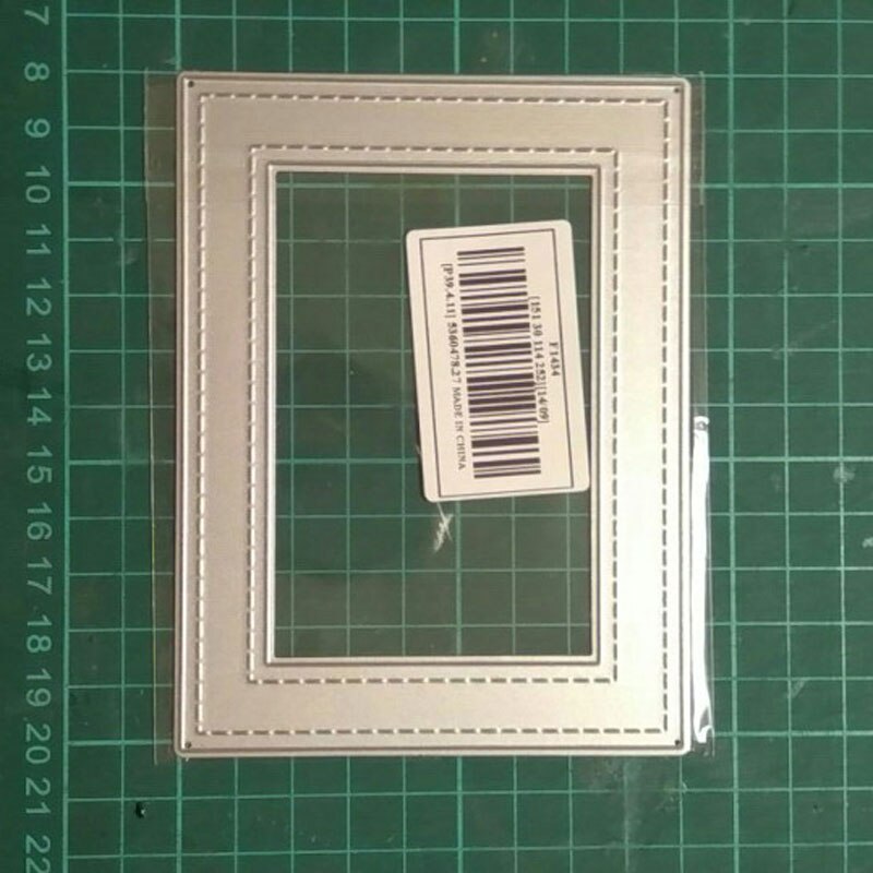 Scrapbooking Dies Metal double stitch rectangle fr... – Vicedeal
