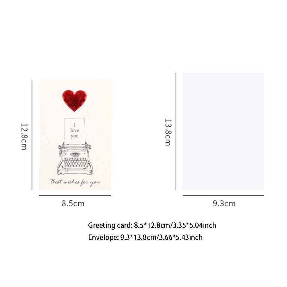 1 stücke Valentines Schild Karten Weiß Liebe Postk... – Grandado