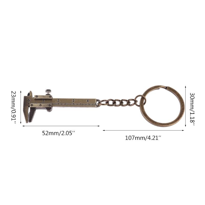 Portable Mini Vernier Caliper Key Ring Alloy Calip... – Grandado