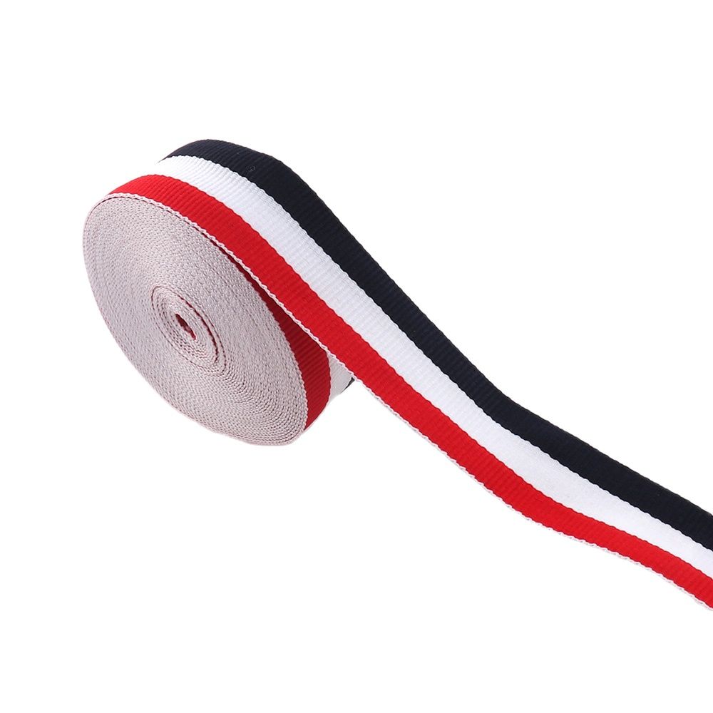 25Mm Rood Wit Zwart Gestreepte Singels Polyester K... – Vicedeal