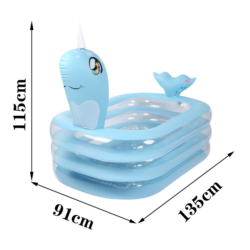 Trinuclear Giant Inflatable Sea Turtle Pool For Ch... – Grandado