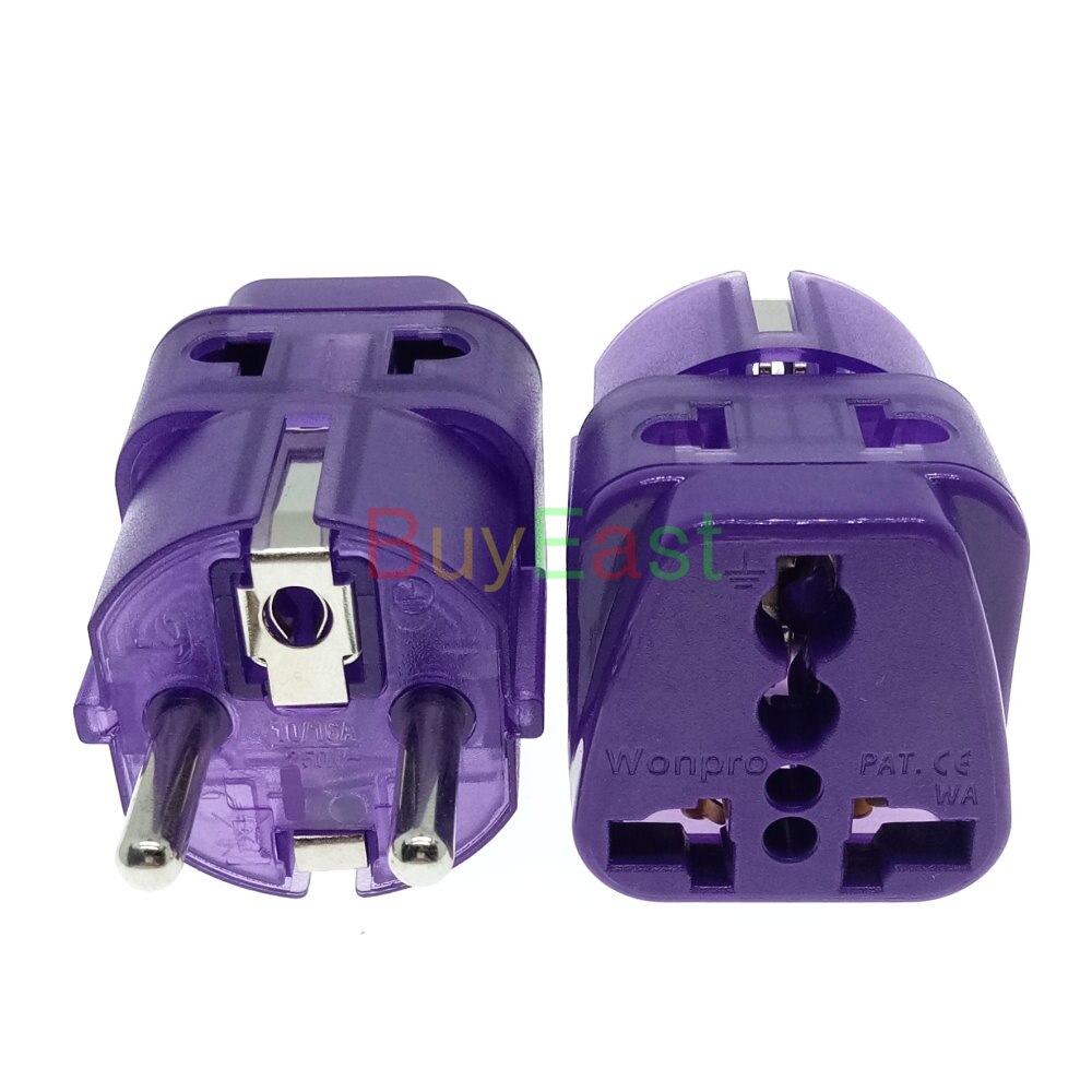 2 In 1-Universele Naar Schuko Eu Stekker Adapter M... – Grandado