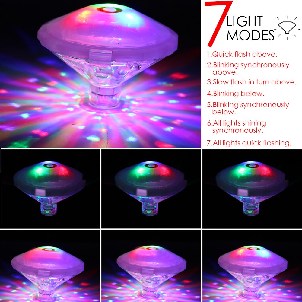 1-4Pcs Floating Underwater Light RGB Submersible L... – Vicedeal