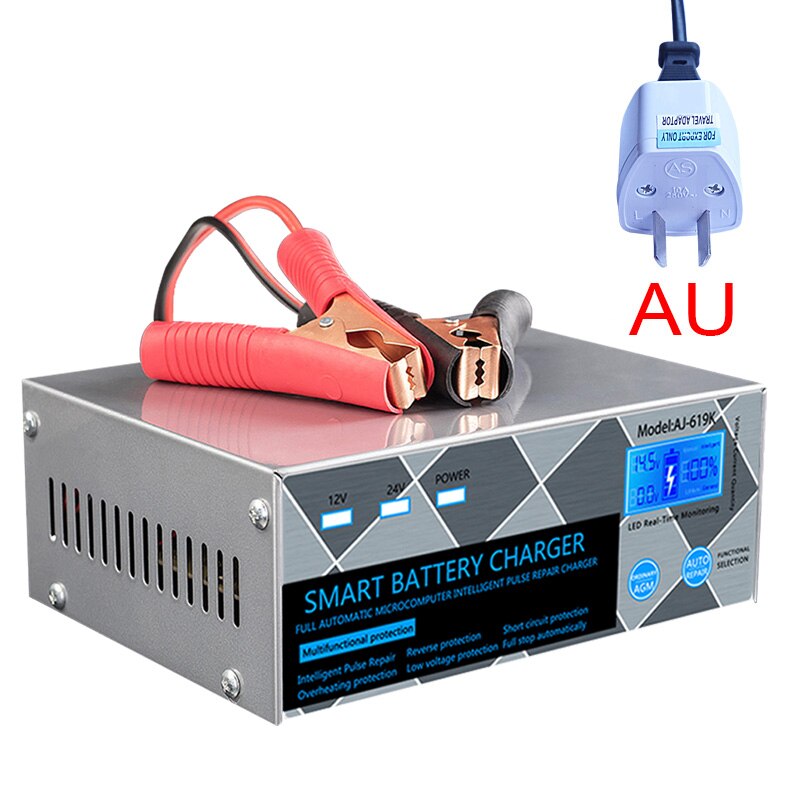 car battery charger pulse repair 12V 24V 15A for l... – Vicedeal