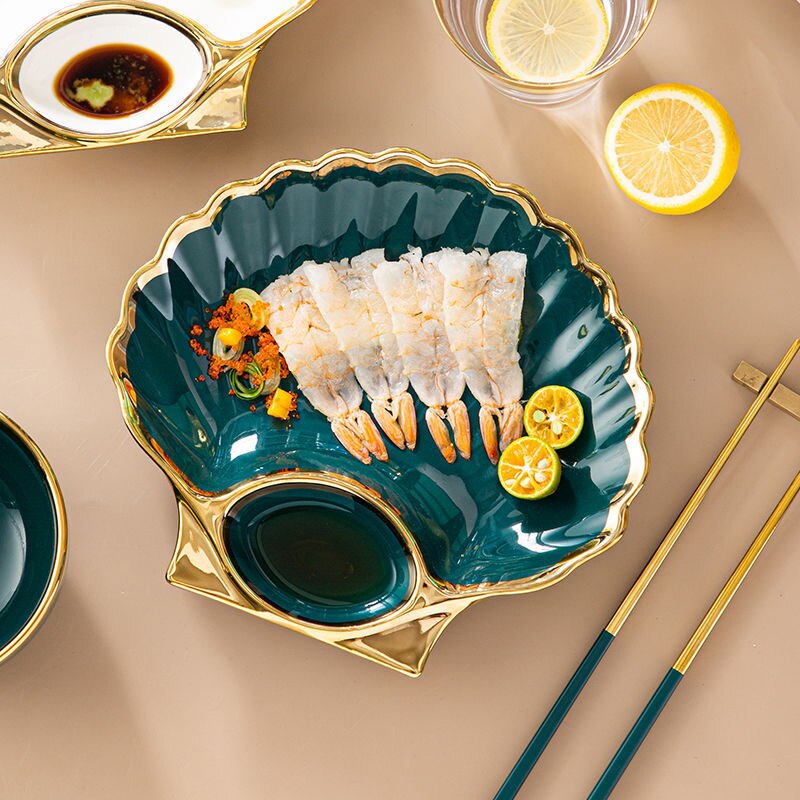 Sushi Breakfast Plate Chips Plate Ceramic Dumpling... – Grandado