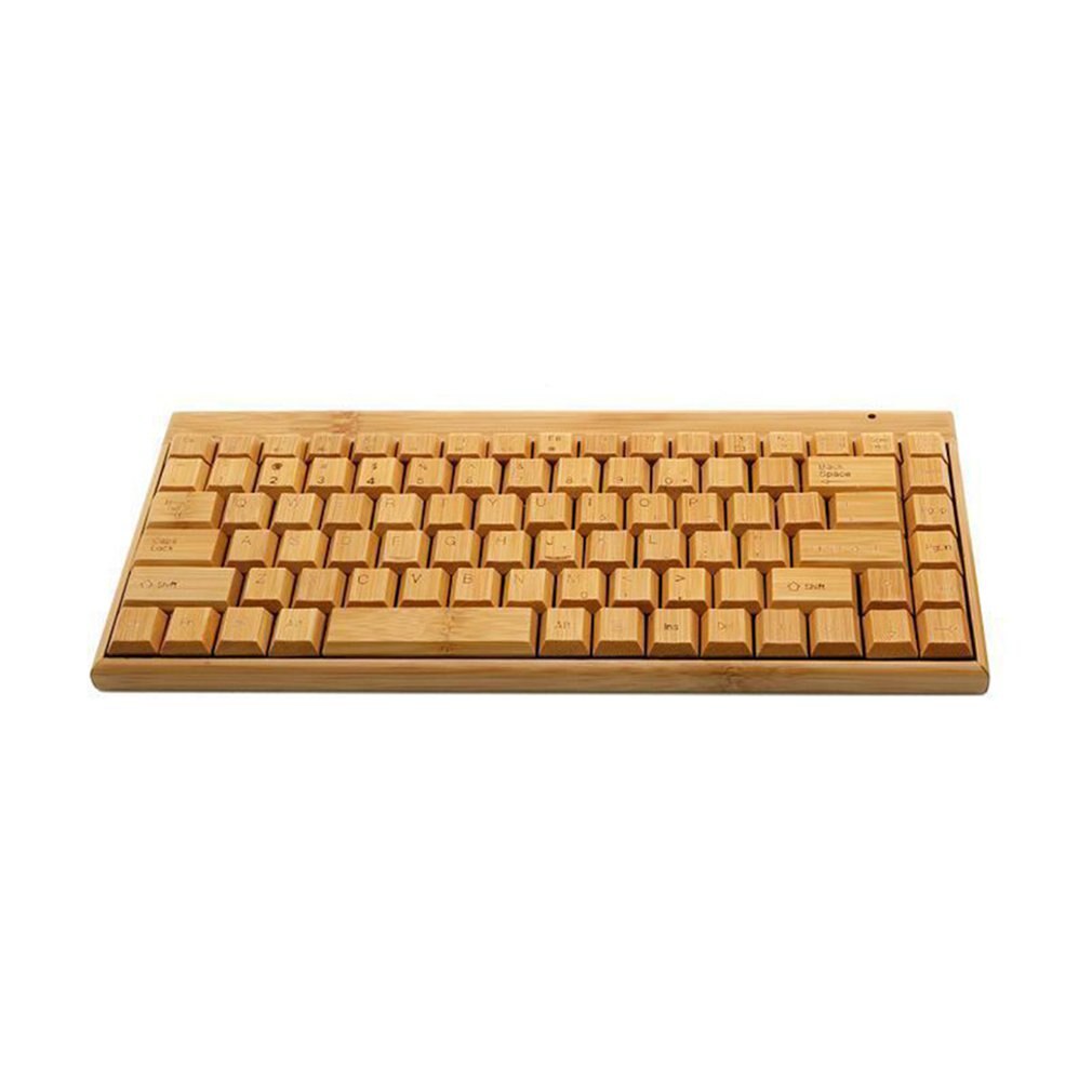 4G Bamboo Wireless Keyboard And Mouse Combo Natura... – Grandado