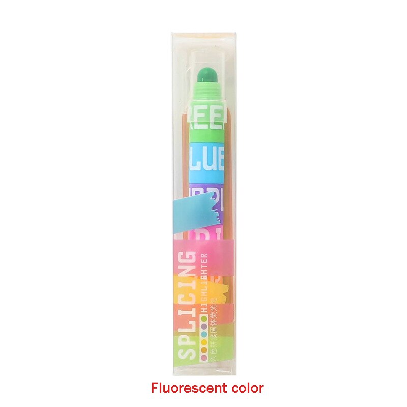 6 Colors/set Detachable Highlighters Pastel Highli... – Vicedeal