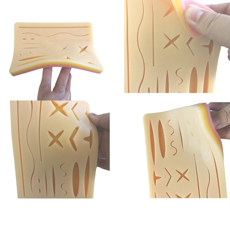 Skin Suture Practice Silicone Pad with Wound Simul... – Grandado