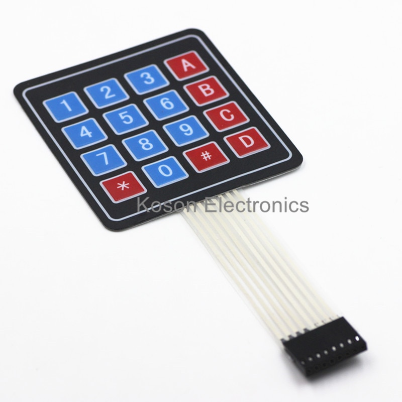 Matrix Array 4x4 16 Key Membrane Switch Keypad Key... – Grandado