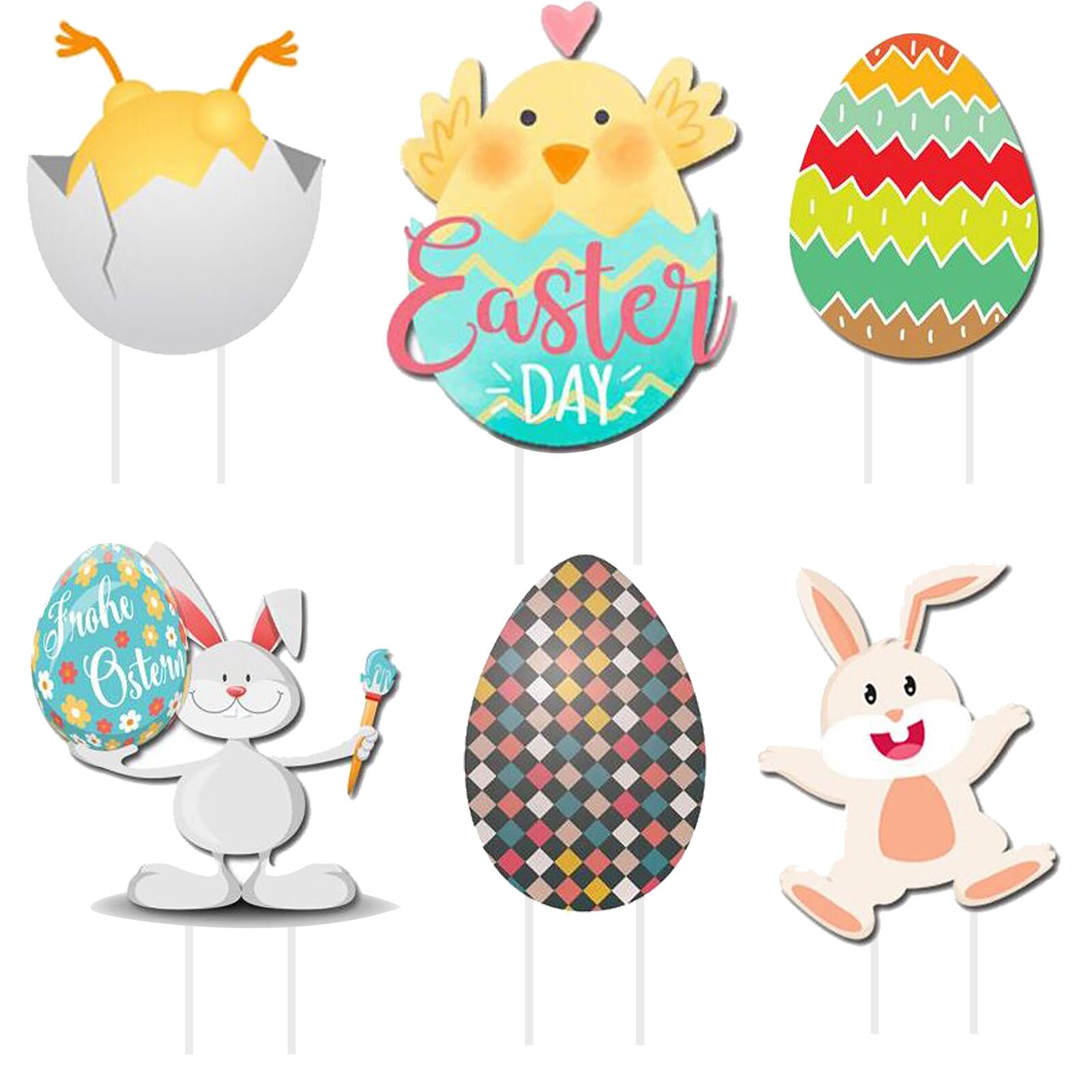 Easter Courtyard Sign Outdoor Yard Lawn Easter The... – Vicedeal