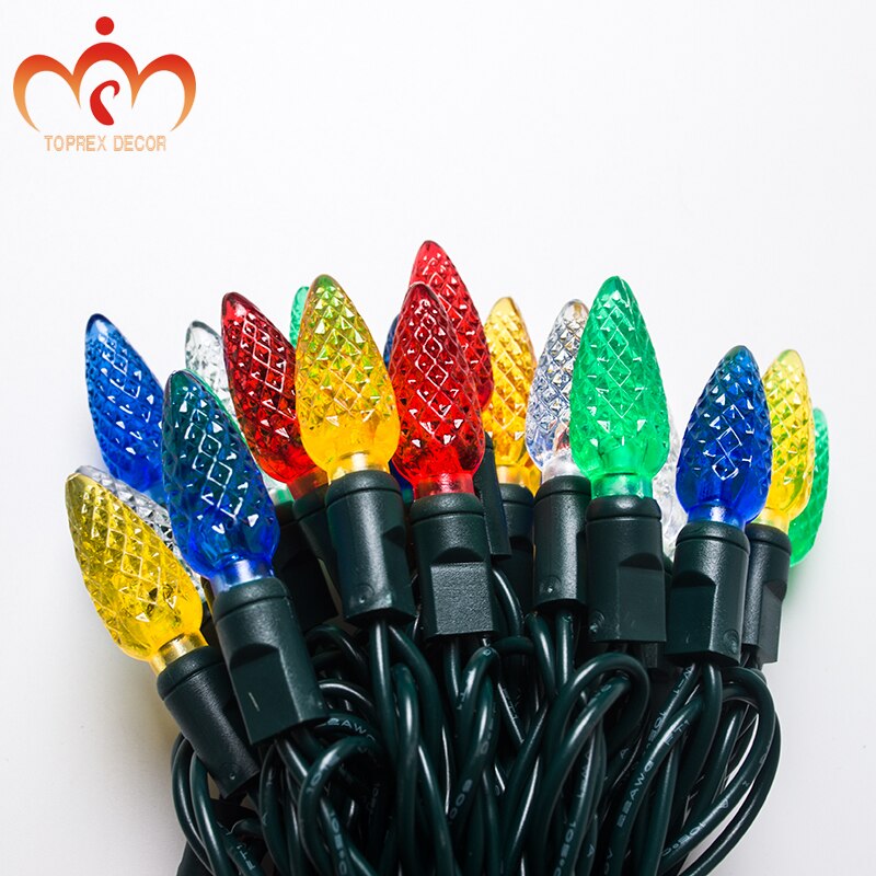 220V 110V Aardbei Stijl C6 Led String Licht-24.6ft... – Grandado