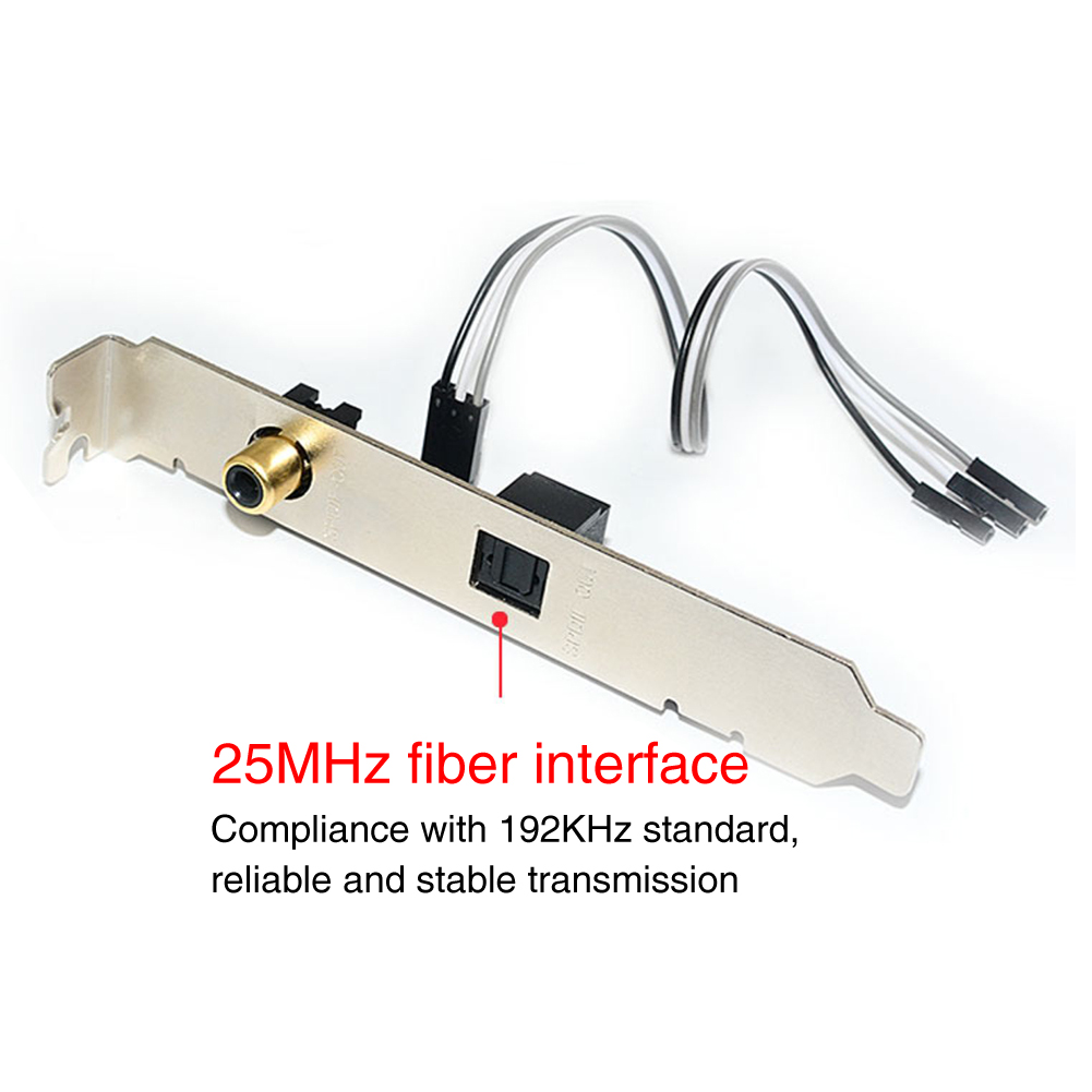 24BIT192KHz Audio Sound Card Baffle Computer Optic... – Grandado