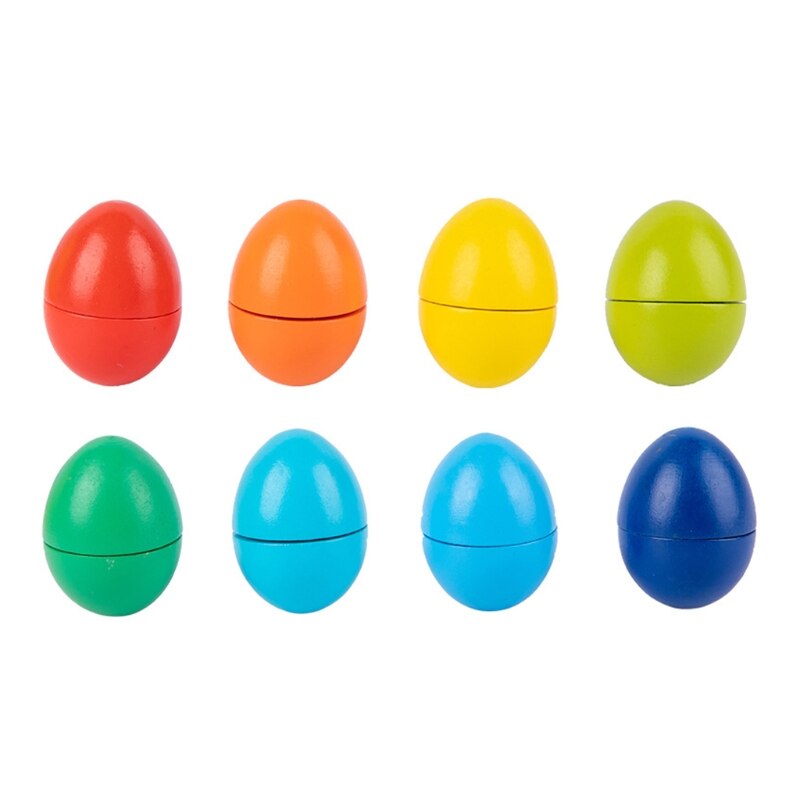 066B 8Pieces Matching Eggs Shape Color Recognition... – Vicedeal