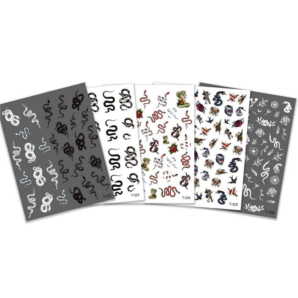 Snake Pattern 3D Nail Art Stickers Self Adhesive T... – Grandado