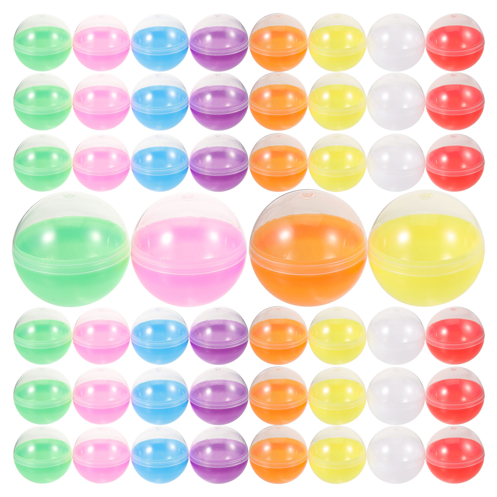 50pcs Empty Round Capsules Reusable Fillable Capsu... – Vicedeal
