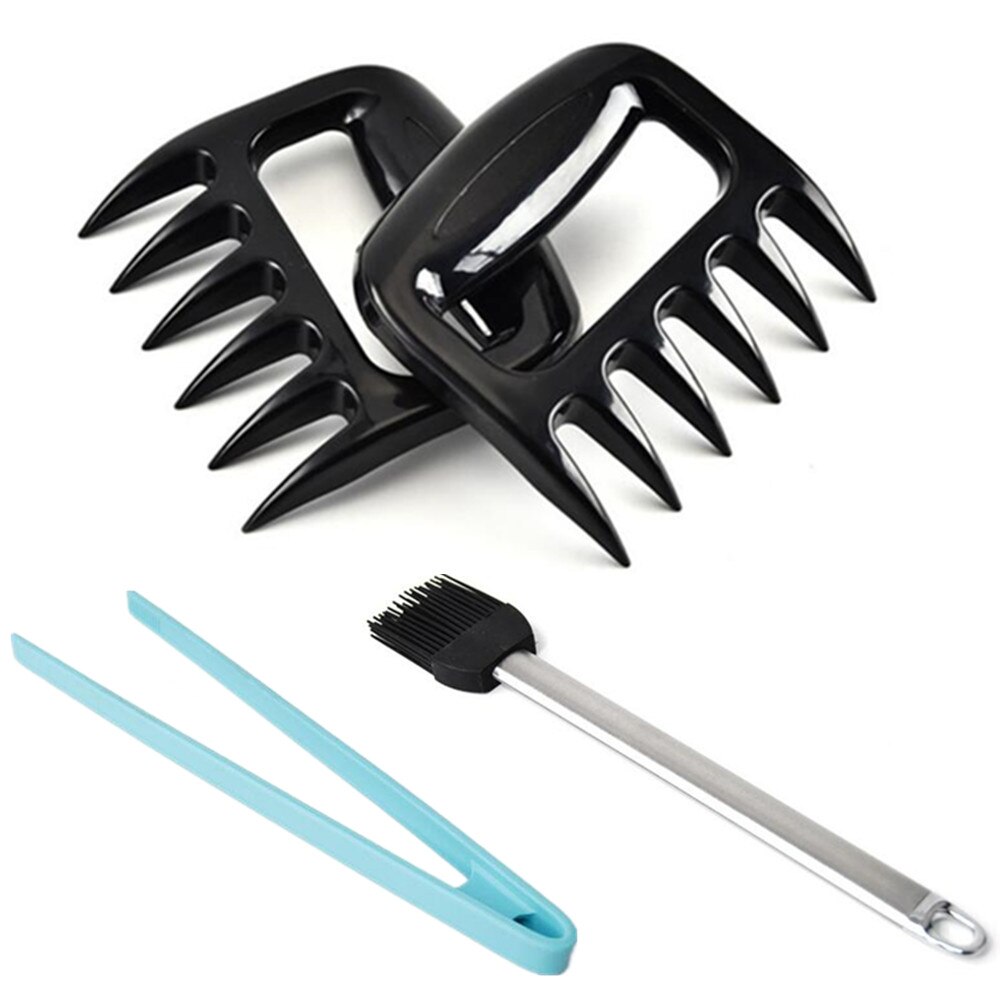Silicone BBQ Basting Brush Food Tongs Meat Shredde... – Vicedeal