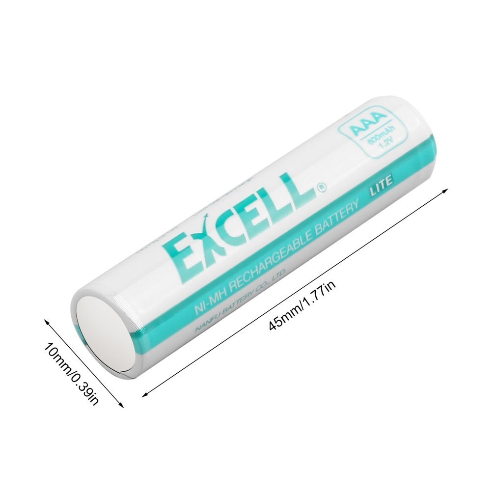 2 stk excel aa genopladeligt batteri 1.2v 2400 mah... – Grandado