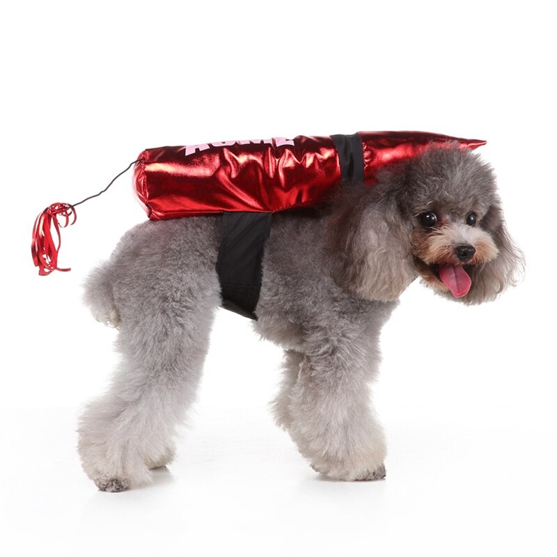 Red Rocket Dog Puppy Costume, Pet Halloween Cospla... – Grandado