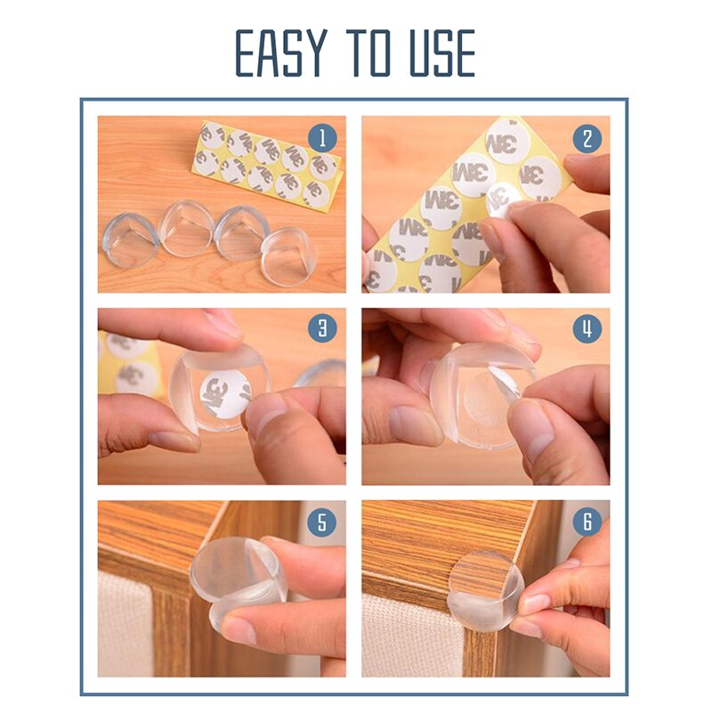 Silicone Safety Protector Table Corner Protection From Baby Children ...
